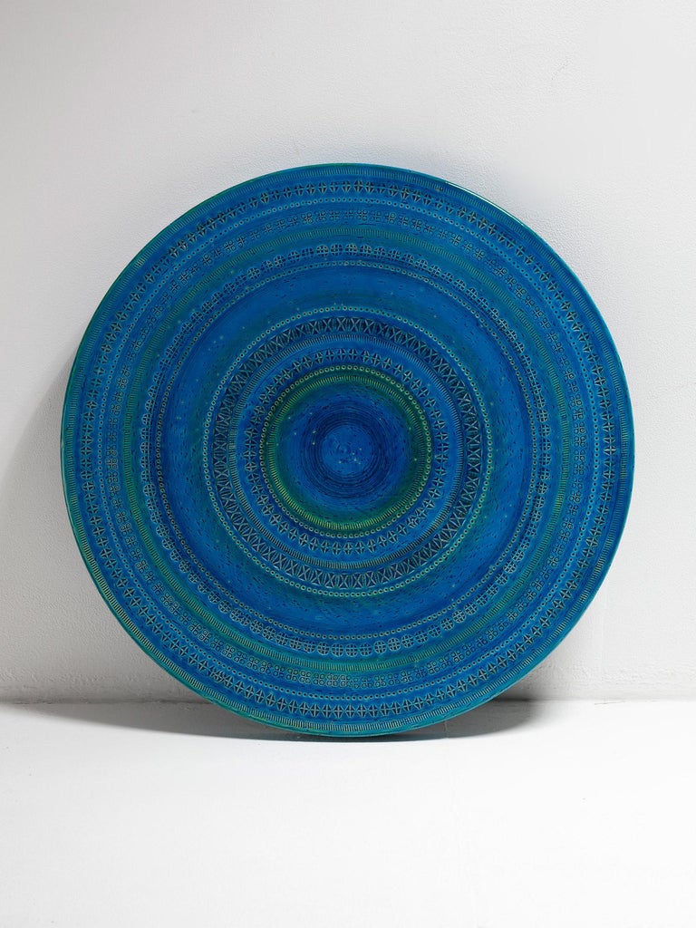 Large Round Rimini Blu Bitossi Plate | Compasso