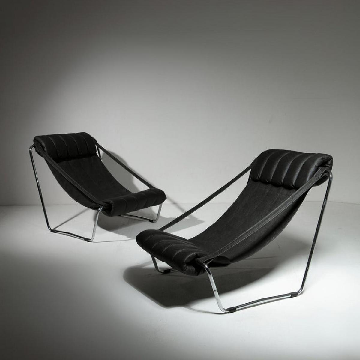 Pair of Italian 70s Lounge Chairs by Corsini - Wiskemann for Cinova ...