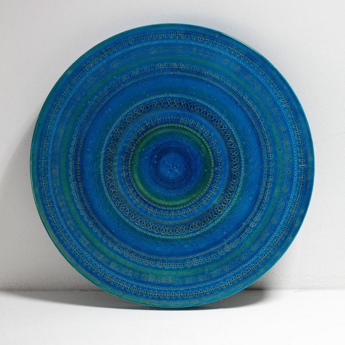 Large Round Rimini Blu Bitossi Plate | Compasso